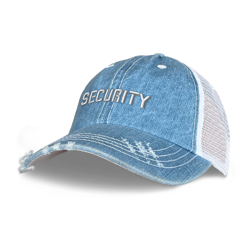 Denim Jean Baseball Cap Professional Security Guard A Unestructured ...